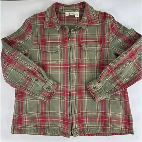 Duck Head | Jackets & Coats | Vintage Duck Head Red Green Plaid Zip ...